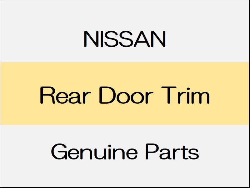 [NEW] JDM NISSAN NOTE E12 Rear Door Trim / e-POWER/S... – JDM Yamato