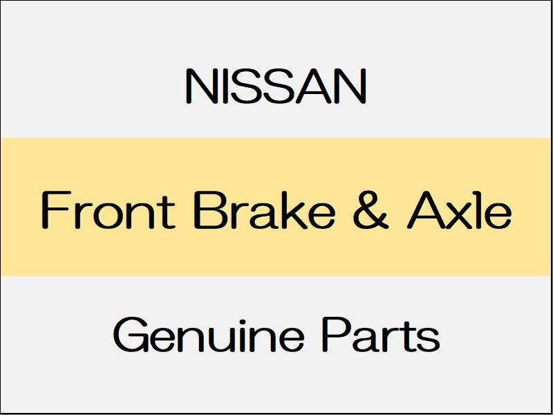 [NEW] JDM NISSAN NOTE E12 Front Brake & Axle... – JDM Yamato