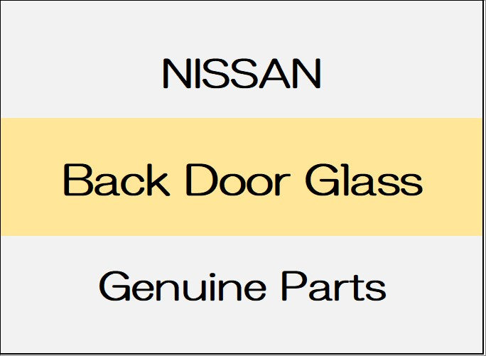 [NEW] JDM NISSAN SKYLINE CROSSOVER J50 Back Door Glass... – JDM Yamato
