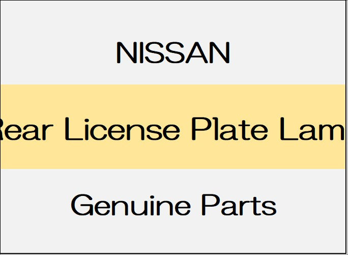[NEW] JDM NISSAN SKYLINE CROSSOVER J50 Rear License Plate Lamp... – JDM ...