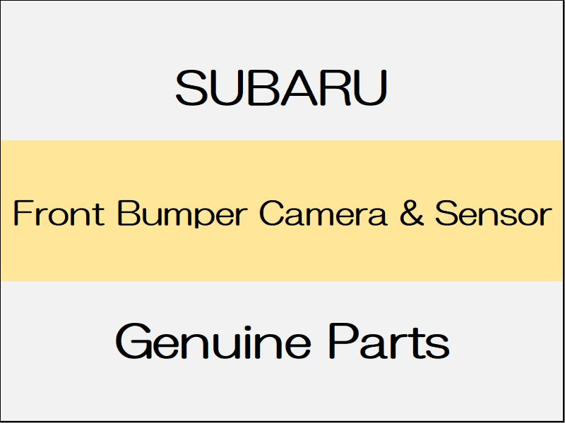 [NEW] JDM SUBARU WRX S4 VA Front Bumper Camera & Sensor / Only with Fr ...