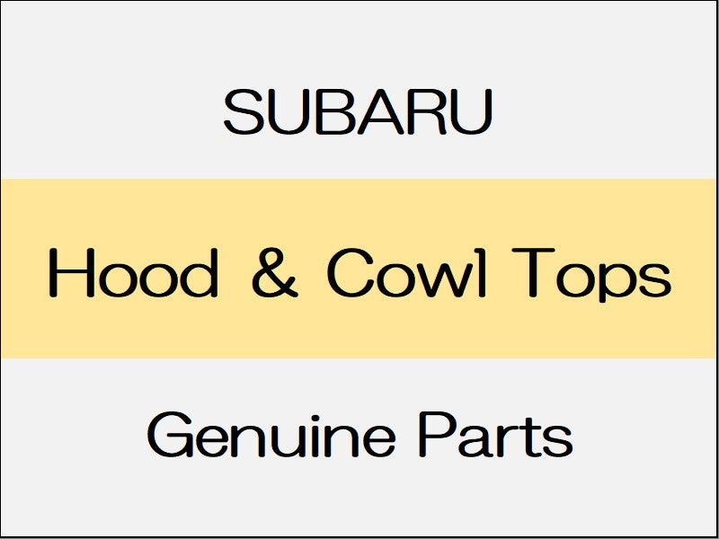 [NEW] JDM SUBARU WRX S4 VA Hood ?? Cowl Tops... – JDM Yamato