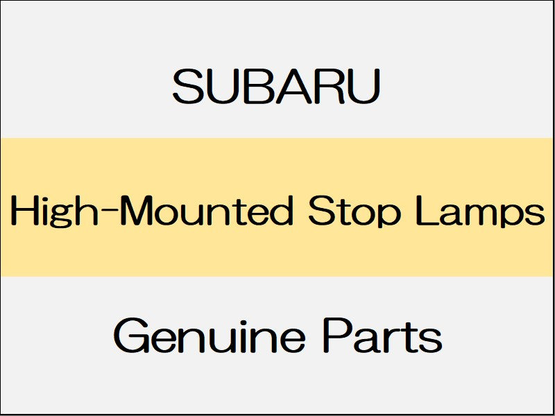 [NEW] JDM SUBARU WRX S4 VA High-Mounted Stop Lamps... – JDM Yamato