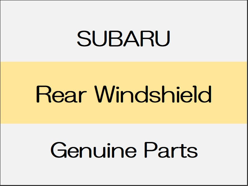 [NEW] JDM SUBARU WRX STI VA Rear Windshield... – JDM Yamato