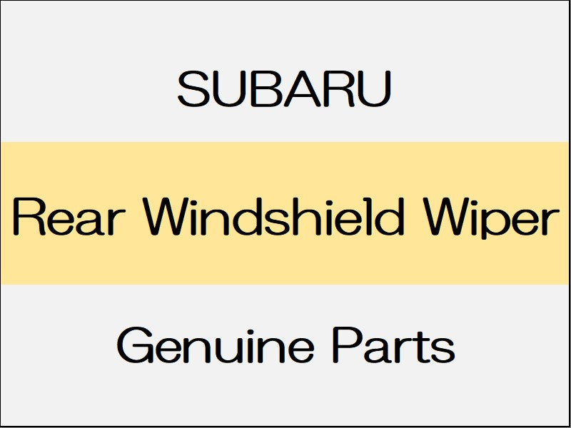 [NEW] JDM SUBARU WRX STI VA Rear Windshield Wiper... – JDM Yamato