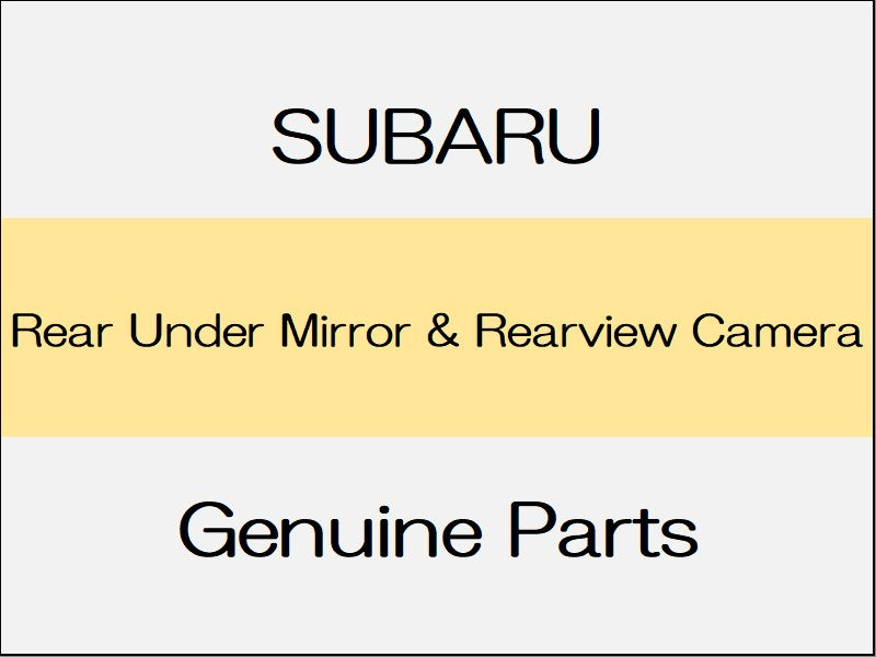[NEW] JDM SUBARU LEVORG VM Rear Under Mirror & Rearview Camera / with ...