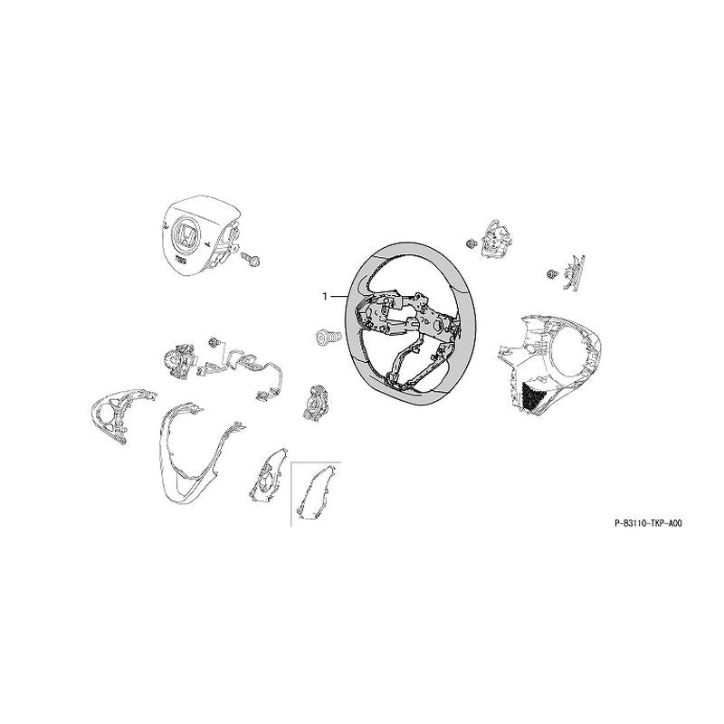 [NEW] JDM HONDA S660 JW5 2020 Modulo X Steering Wheel (HACR005) GENUIN ...