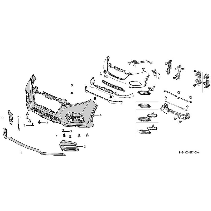 [NEW] JDM HONDA VEZEL HYBRID RU4 2020 Modulo X Front Bumper (R565M) GE ...