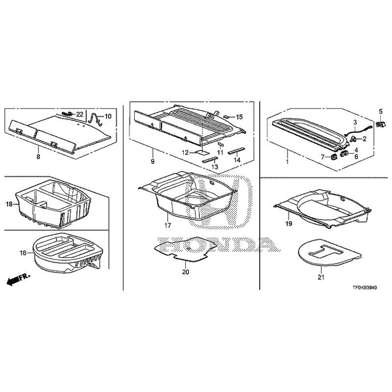 [NEW] JDM HONDA FIT GE8 2012 Cargo Flooring GENUINE OEM – JDM Yamato