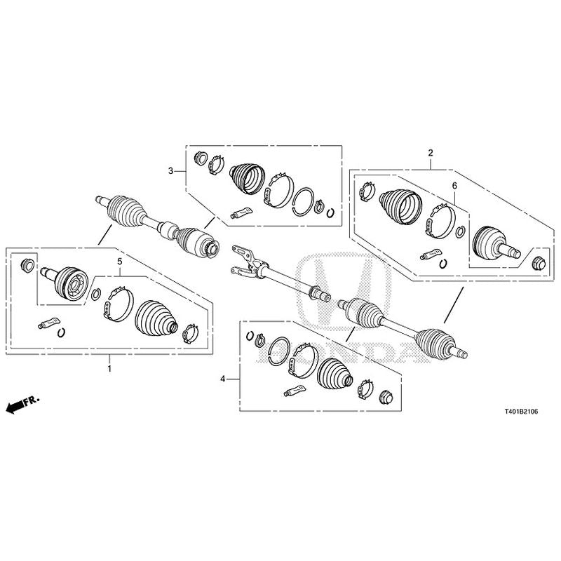 [NEW] JDM HONDA CIVIC FL5 2023 Front drive shaft set short parts (TYPE ...